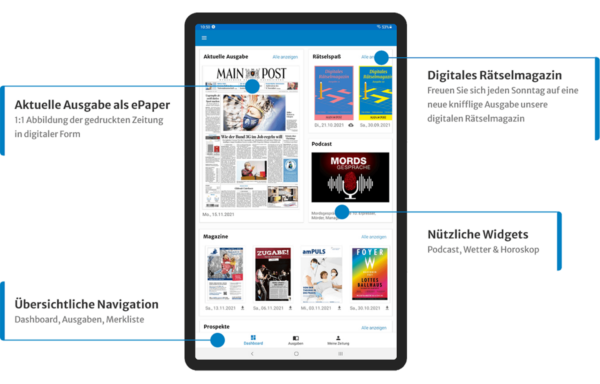 MP+ mit ePaper inkl. Samsung Tablet - Der Main-Post Abo-Shop